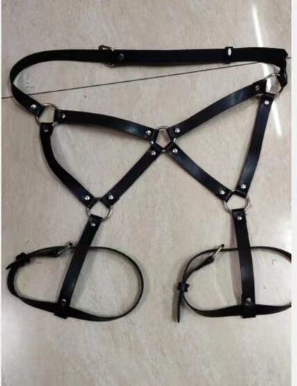 BDSM Leather body set – TYPE E – Buffel Horing